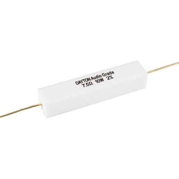 Dayton Audio DNR-7.5 7.5 Ohm 10W Precision Audio Grade Resistor