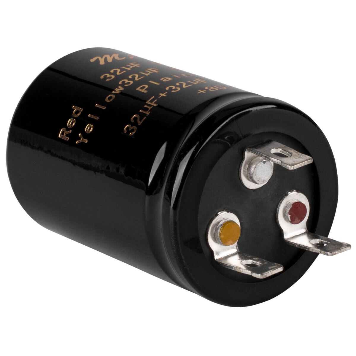 Parts Express 32uF + 32uF 500V Polarized Electrolytic Multi-Section Can ...