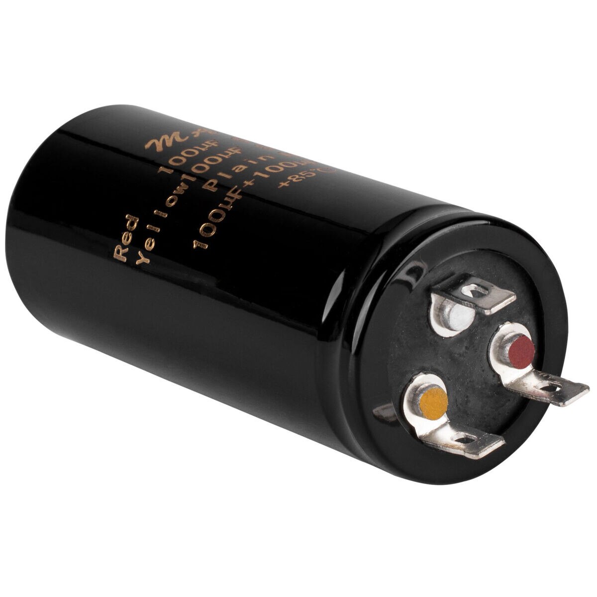 Parts Express 100uF + 100uF 500V Polarized Electrolytic Multi-Section ...