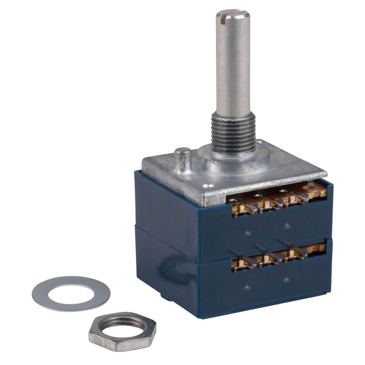 ALPS 250KAX2 250K Ohm Audio Taper Stereo Potentiometer 6mm Shaft