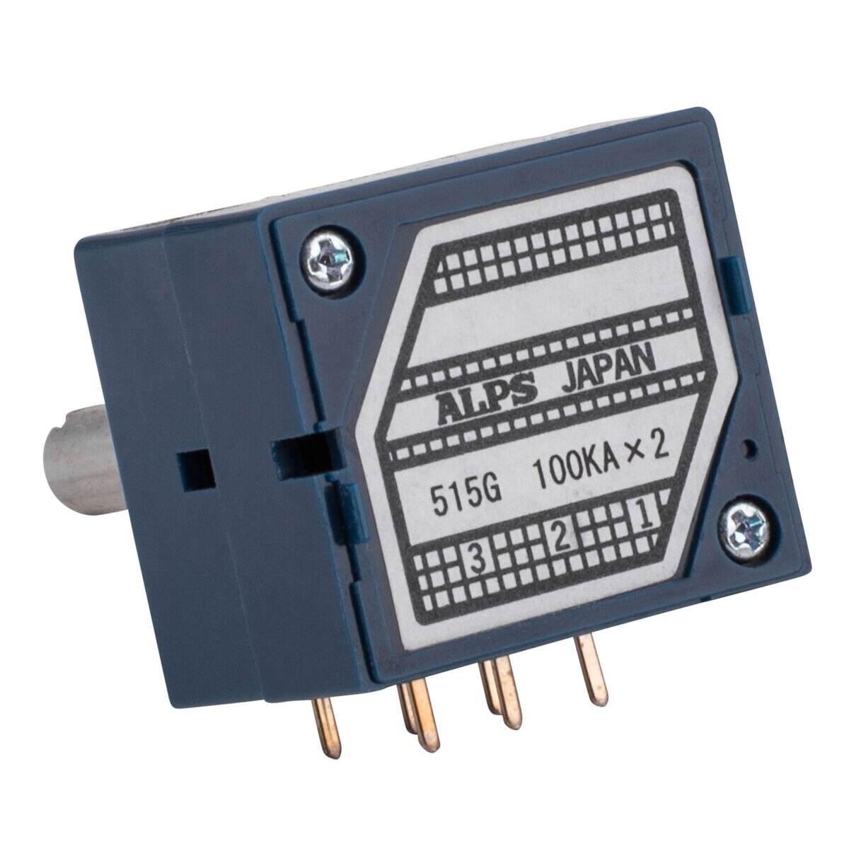 ALPS 100KAX2 100K Ohm Audio Taper Stereo Potentiometer 6mm Shaft