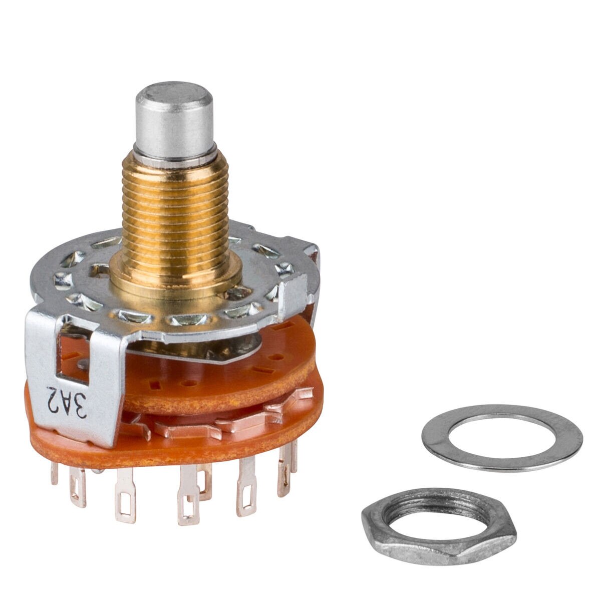 Rotary Switch 2 Pole 6 Position Shorting