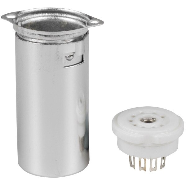9-Pin Vacuum Tube Socket Ceramic with Shield