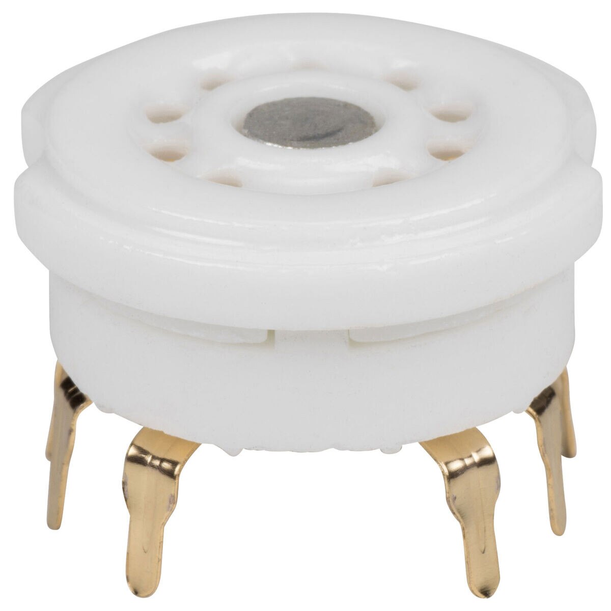 9-Pin Vacuum Tube Socket Gold Plated Ceramic PC Mount 12AX7 Type