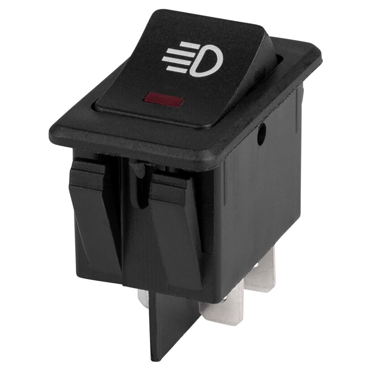 DPST Rocker Switch with Red Illuminated Indicator 12 VDC 35A