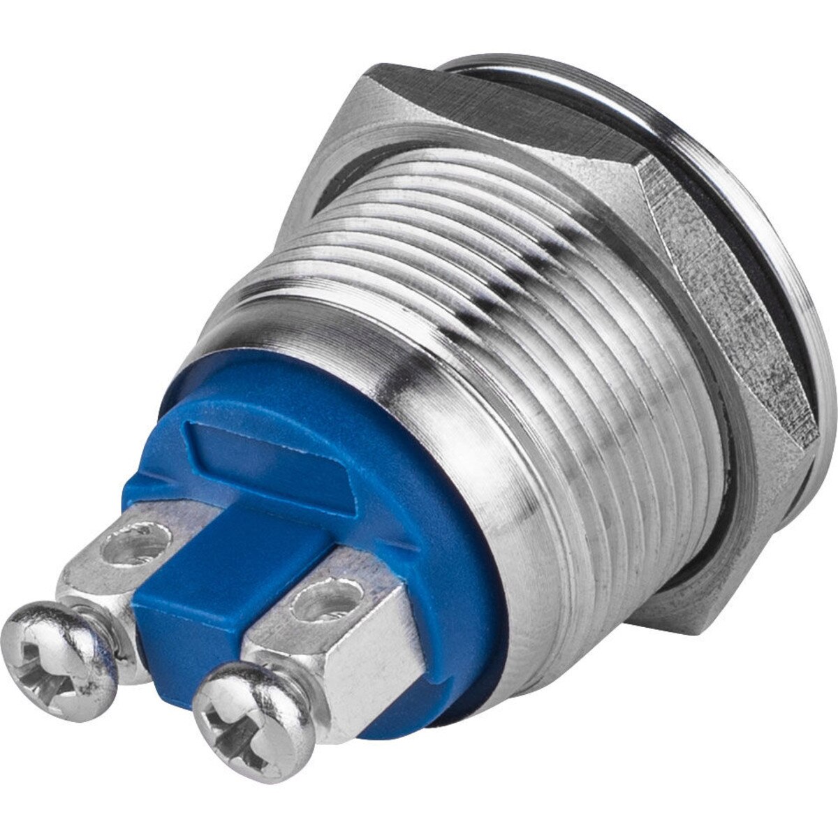 SPST NO Momentary 19mm Stainless Steel Waterproof Raised Push Button ...