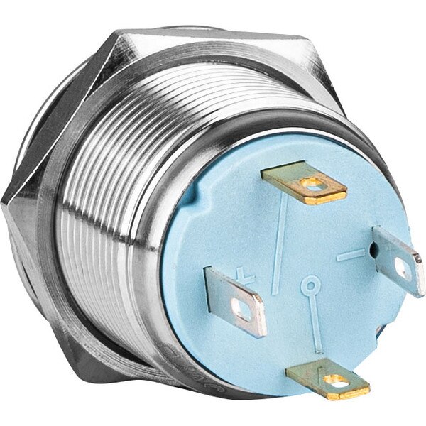 SPST NO Momentary 19mm Stainless Steel Tamper/Waterproof Raised Push ...