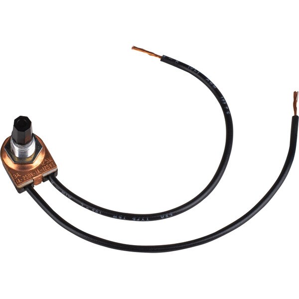 SPST Rotary Switch 3A 125V with 6" Leads