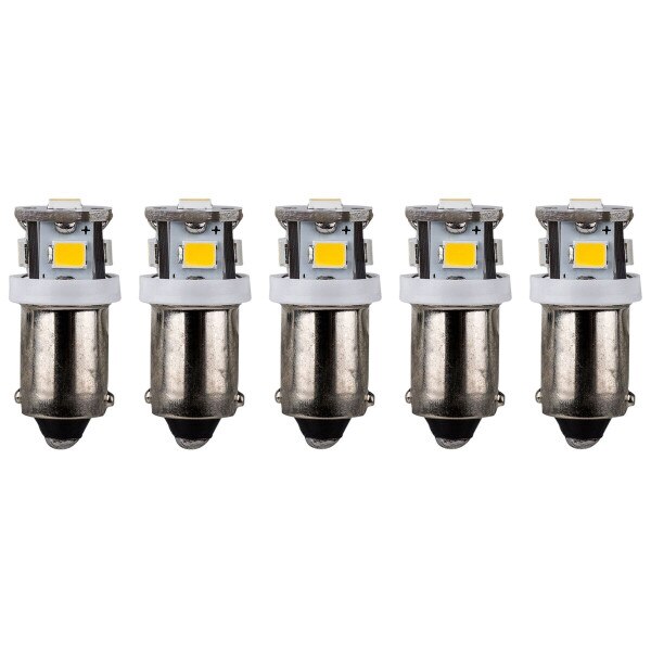 6.3V Warm White T3-1/4 Bayonet LED Lamp for McIntosh 5 Pack