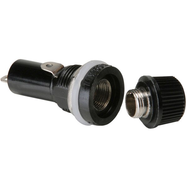 Screw Cap AGC Fuse Holder Black