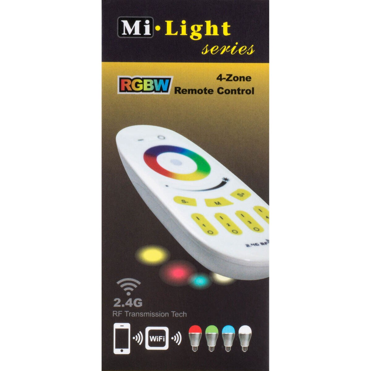 Milight Wireless 4-Zone RGBW LED Light Bulb Remote Control