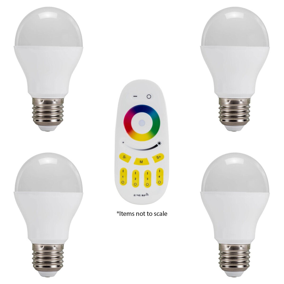 Milight Four Zone Bundle with Four Milight RGBW Cool/Warm White LED ...