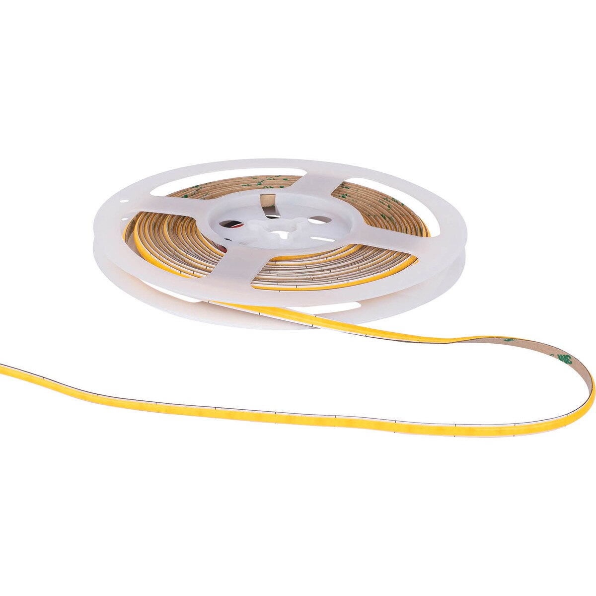 16 ft. 384 LEDs/m COB Bendable Continuous 3000K White DC12V LED Light Strip