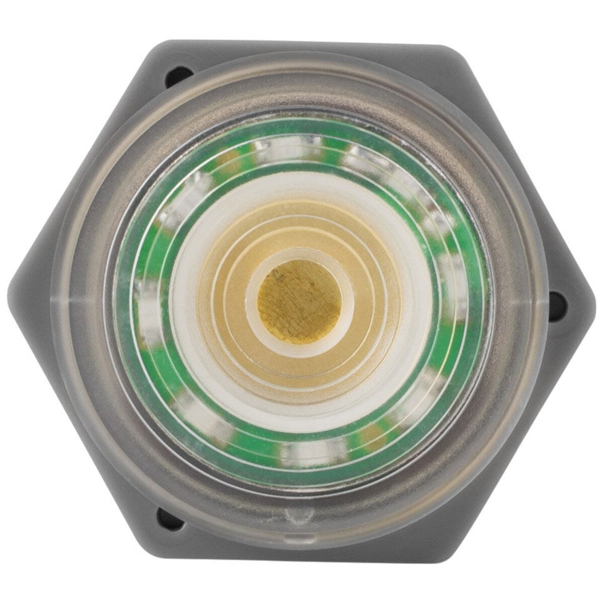 Piezo Buzzer Alarm 8 LED Pilot Light Green LEDs 1.25" Panel Mount 3-15 ...