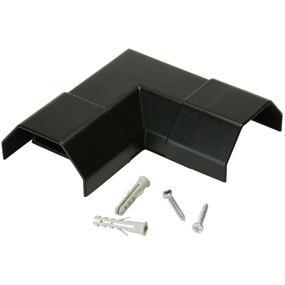 Cable Cover Right Angle 50 x 26 mm Black