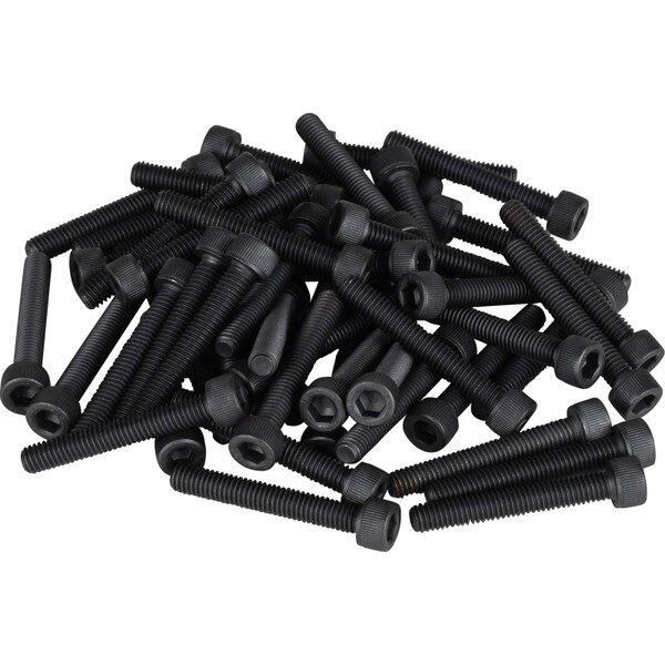 M6-100 x 40mm Full Thread Socket Cap Screws Black 12.9 Steel Alloy 50-Pack
