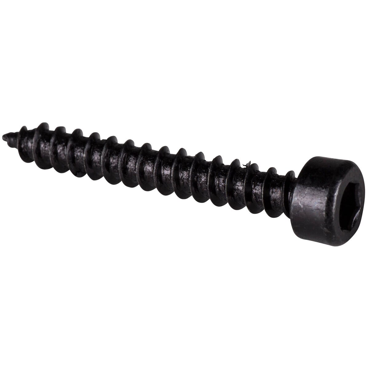 M3.5 x 25mm Cap Head Wood Screws Black 100 Pcs.