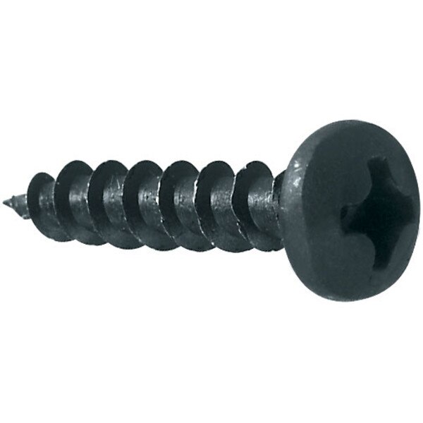 25-Pack #8 x 3/4" Pan Head Deep Thread Black Screws