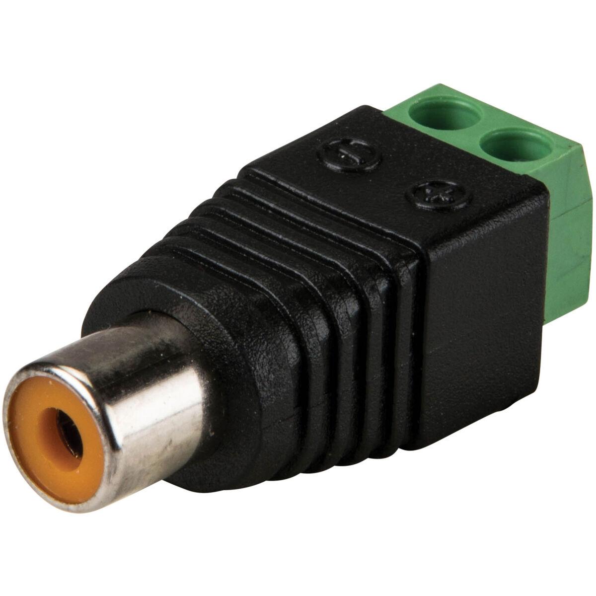 RCA Male to Screw Terminal Connector