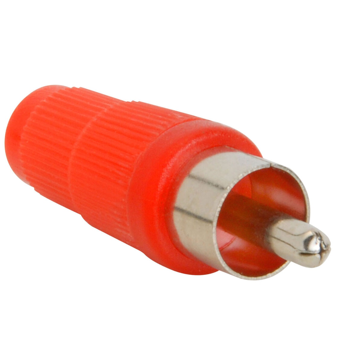 RCA Plug Connector Red Plastic