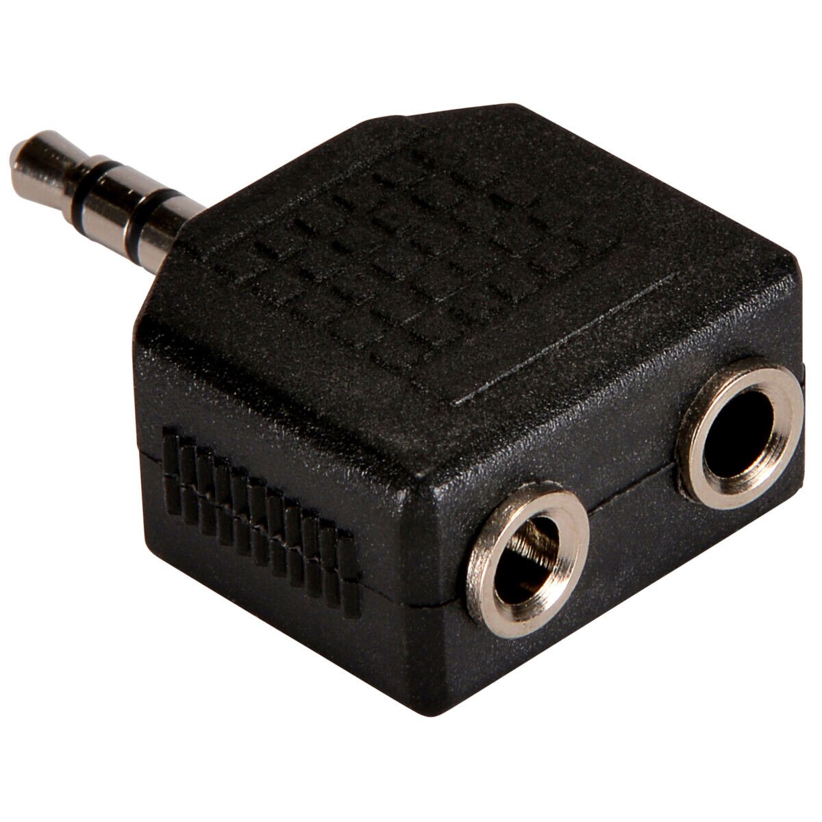 3.5mm Stereo Y Adapter 1 Plug To 2 Jacks