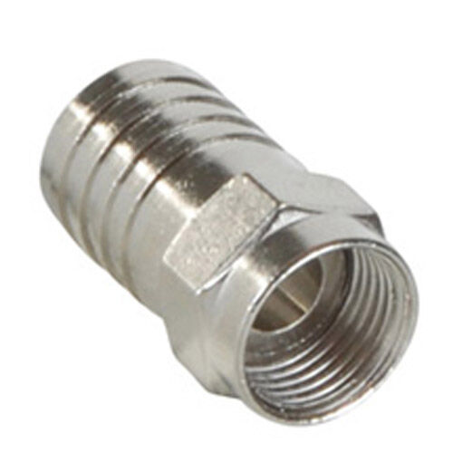 F Male Crimp For RG-6 Quad Shield