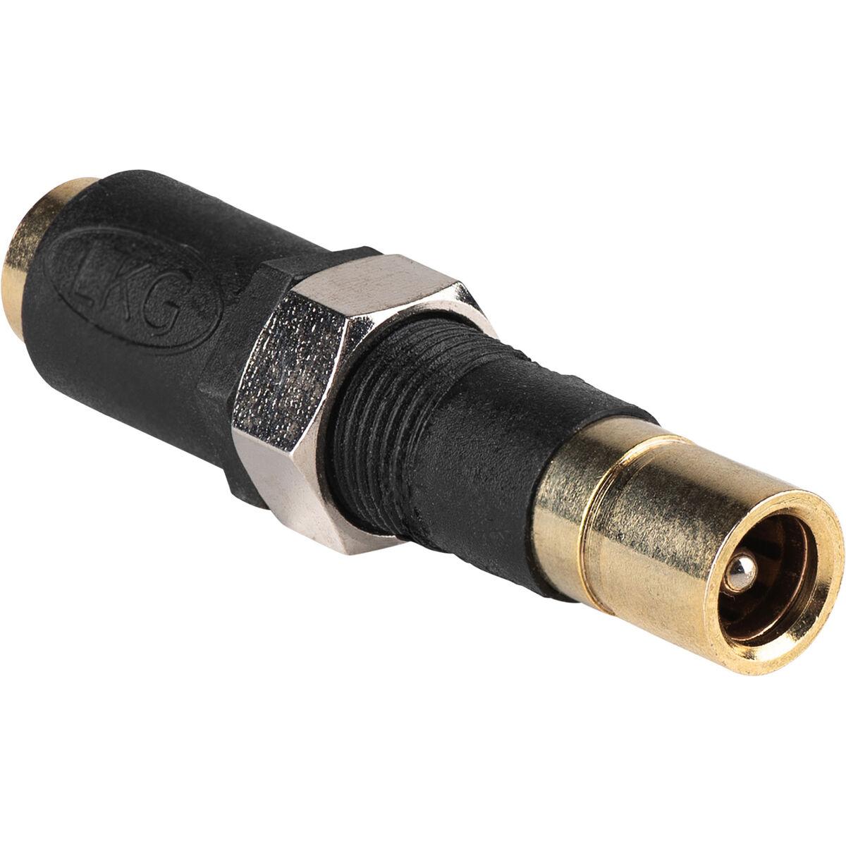 2.1 x 5.5mm DC Coaxial Power In-line Panel Mount Feed-Thru Barrel Power ...