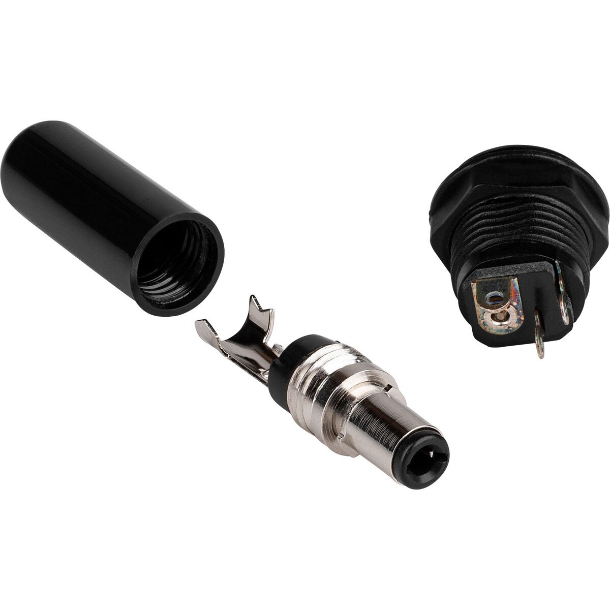 Twist Lock DC Coaxial Plug & Power Jack Connector Set 2.5 x 5.5mm