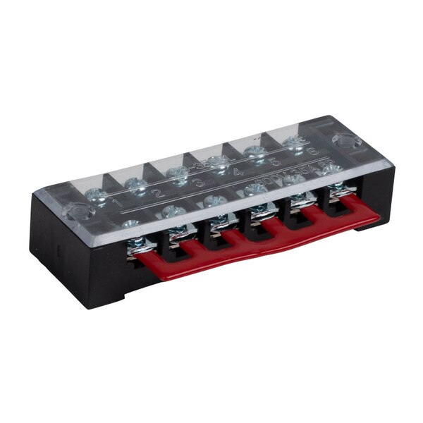 35A Barrier Terminal Block 6 Position Dual Row Screws 12 Pitch with ...