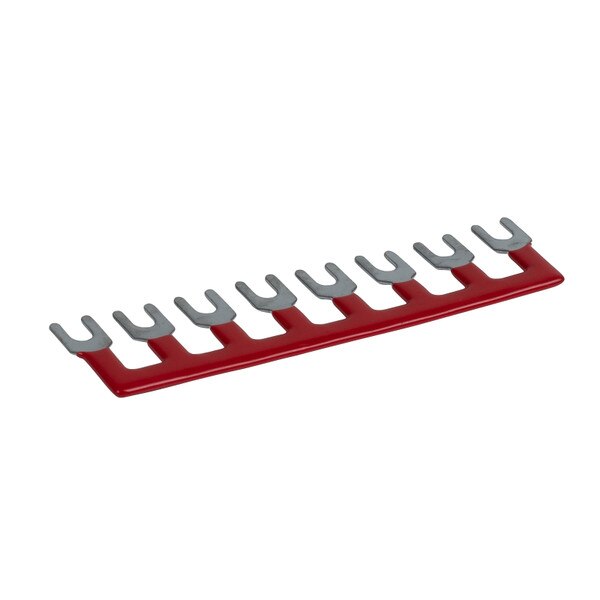 8 Terminal Barrier Strip Jumper Bar 12mm Pitch-Red