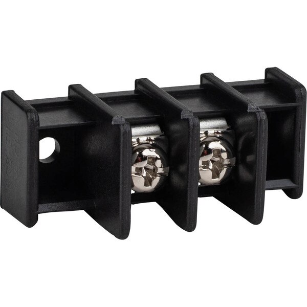 2 Pole Single Row Solder Lug Type Barrier Terminal Strip with Cover