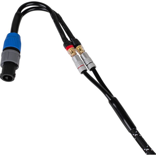 Speakon Type Plug to Binding Post Speaker Wire Adapter with BC 14 AWG leads