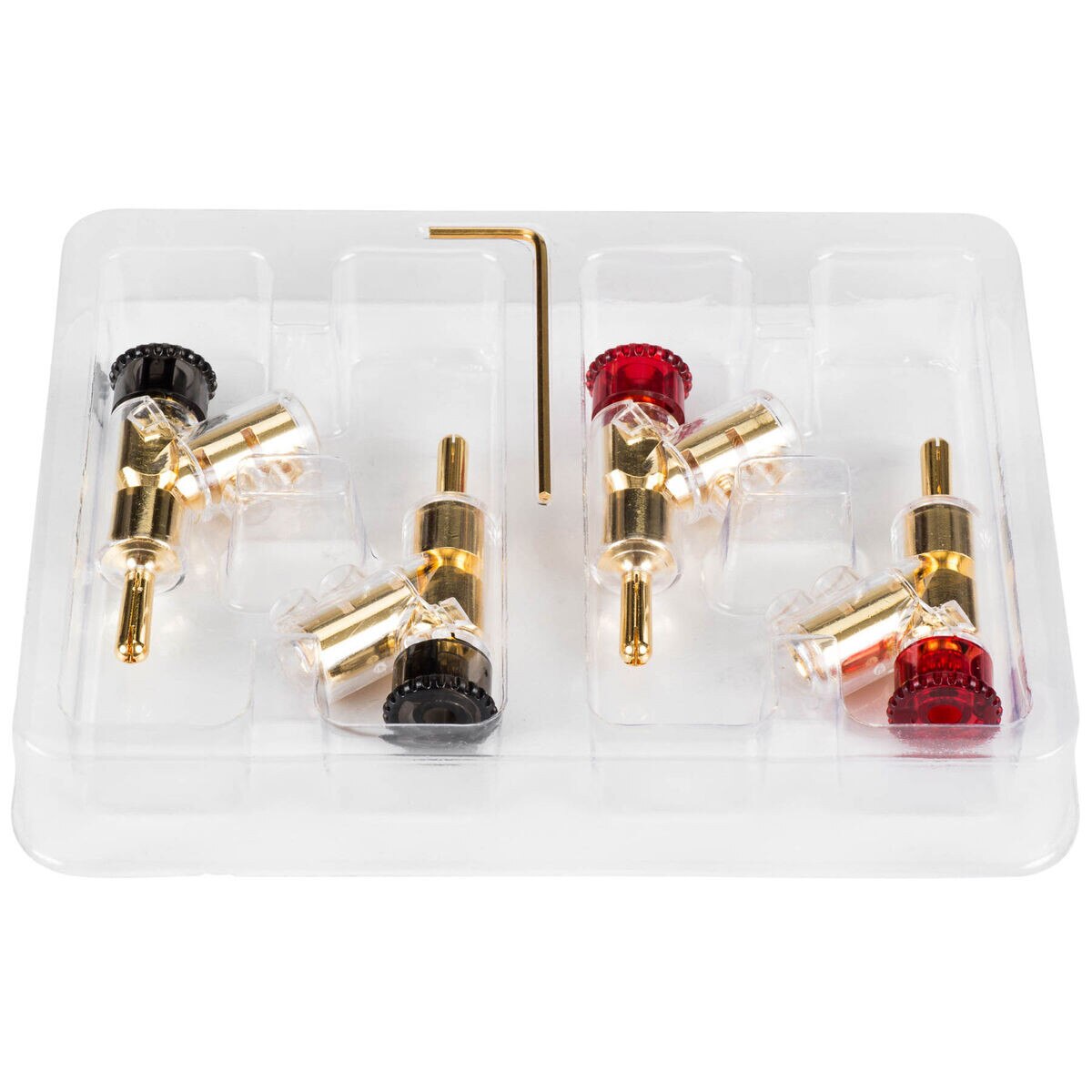 Angled Locking Stacking Banana Plug with Dual Set Screws Poly Shell and ...