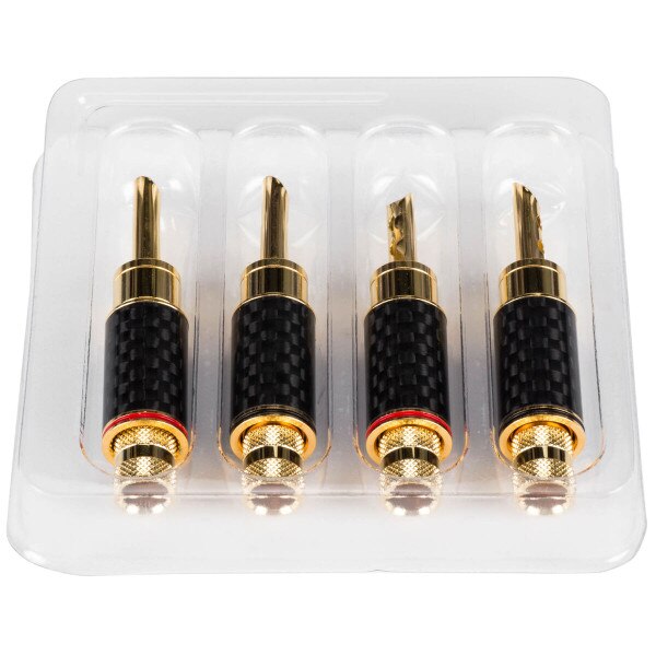 BFA Style Banana Plug with Dual Set Screws and Carbon Fiber Covered ...