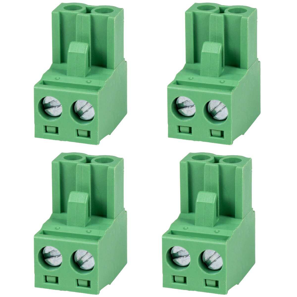 Phoenix Type Connector 2-Pole 5mm Pitch 4-Pack