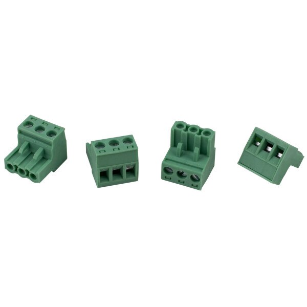 Phoenix Type Connector 3-Pole 5mm Pitch 4-Pack