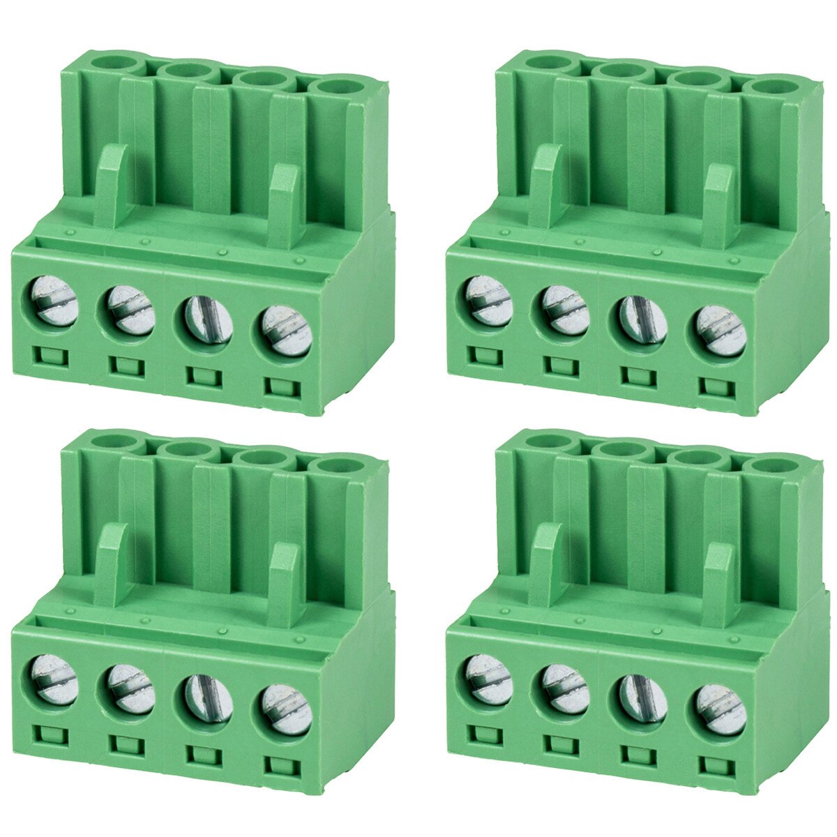 Phoenix Type Connector 4-Pole 5mm Pitch 4-Pack