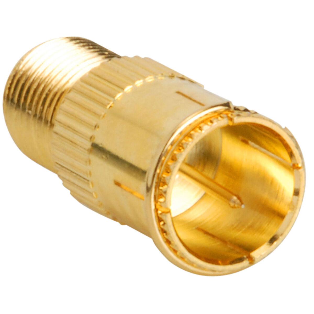 Gold F Push-On Adapter