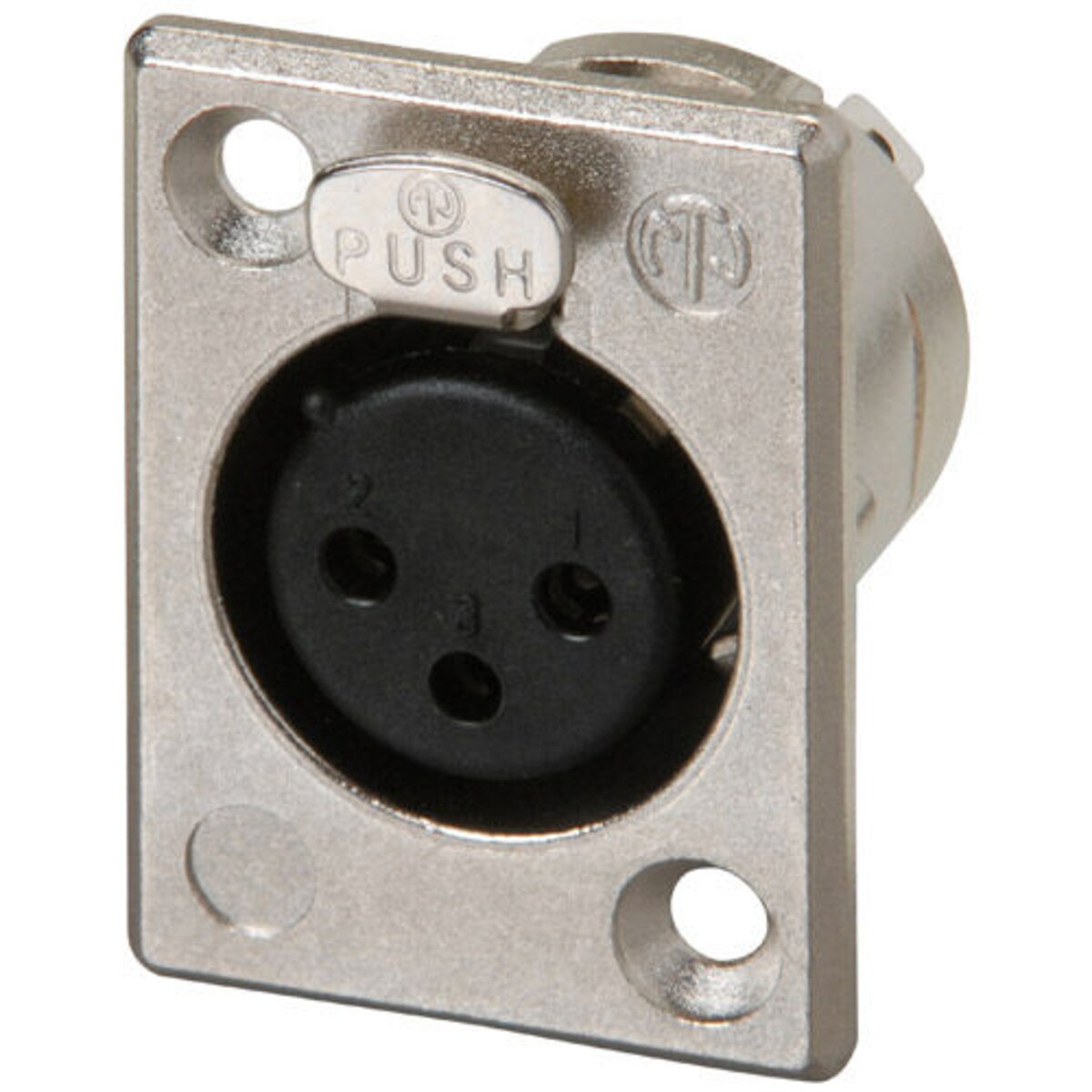 Neutrik NC3FP-1 Panel Mount XLR Connector Female Nickel