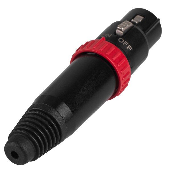 Neutrik NC3FXS-B Female XLR Connector with On-Off Switch - Black