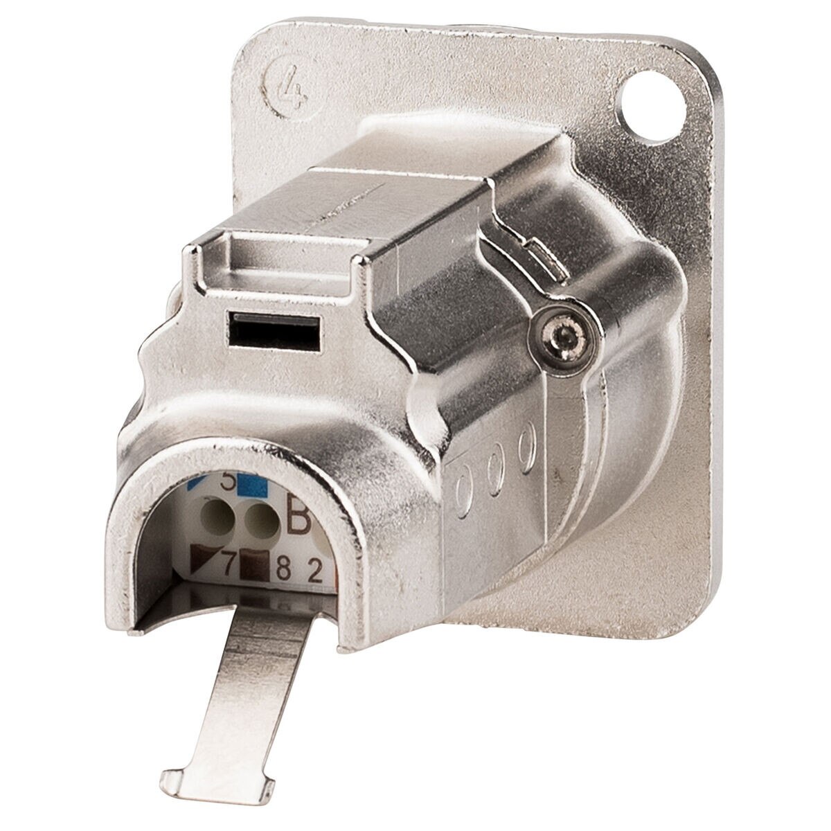 Neutrik NE8FDX-Y6 etherCON RJ45 Cat 6a Shielded Connector - Nickel