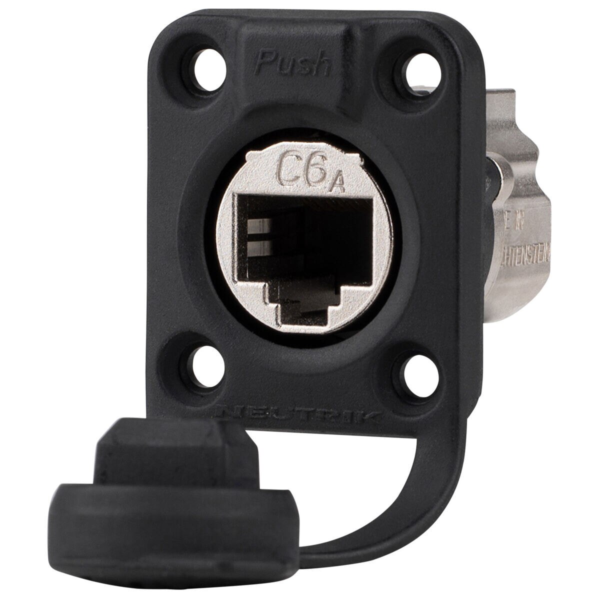 Neutrik NE8FDX-P6-W etherCON RJ45 Cat 6a Shielded Feed-Thru Connector ...