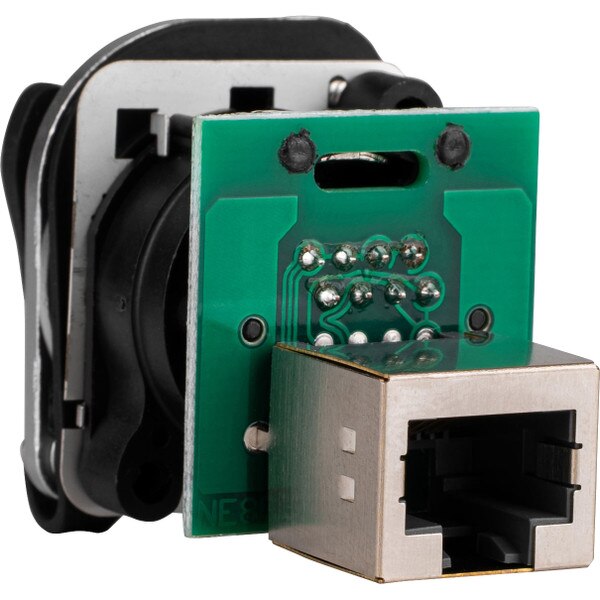 Neutrik NE8FDP-TOP etherCON RJ45 Feed-thru IP65 D-Shape Outdoor Connector