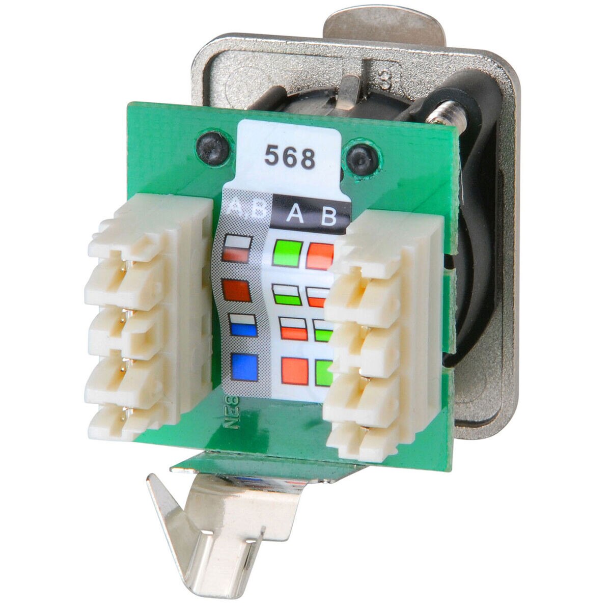 Neutrik NE8FDV-Y110 Ethercon RJ45 Receptacle IDC 110 "D"