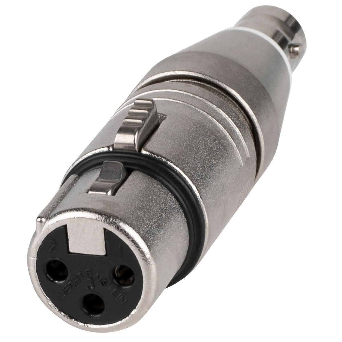 Neutrik NA2MBNC 3 Pin XLR Male to BNC Socket Adapter