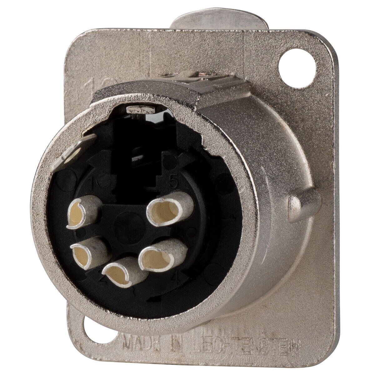 Neutrik NC5FD-L-1 5 Pin XLR DMX Female Panel Mount D Series