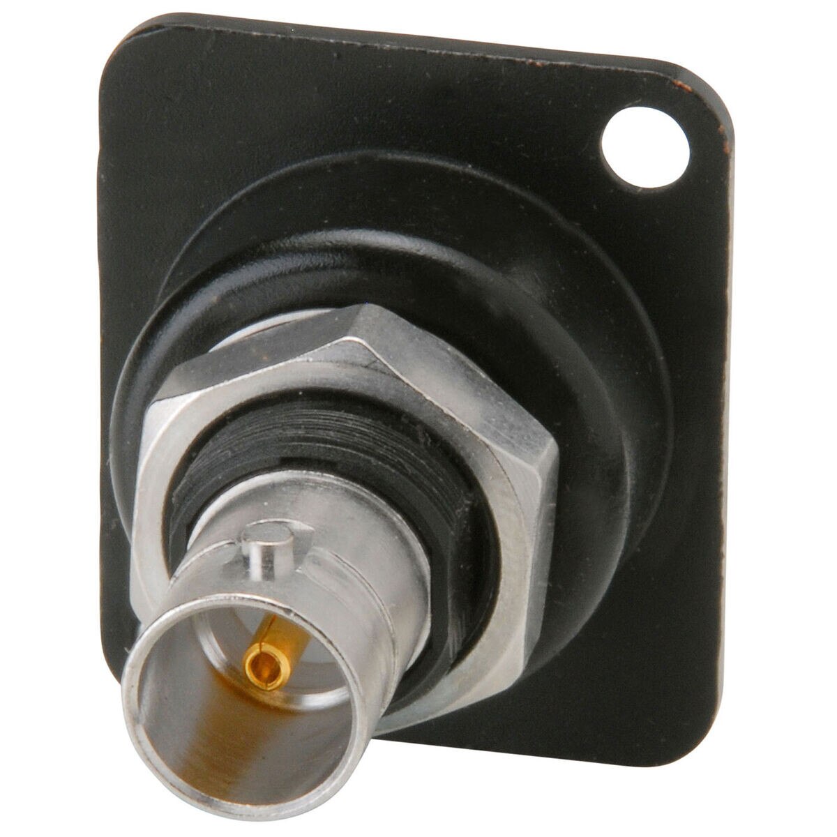 Neutrik NBB75DFIB BNC "D" Feed-Through Isolated Black