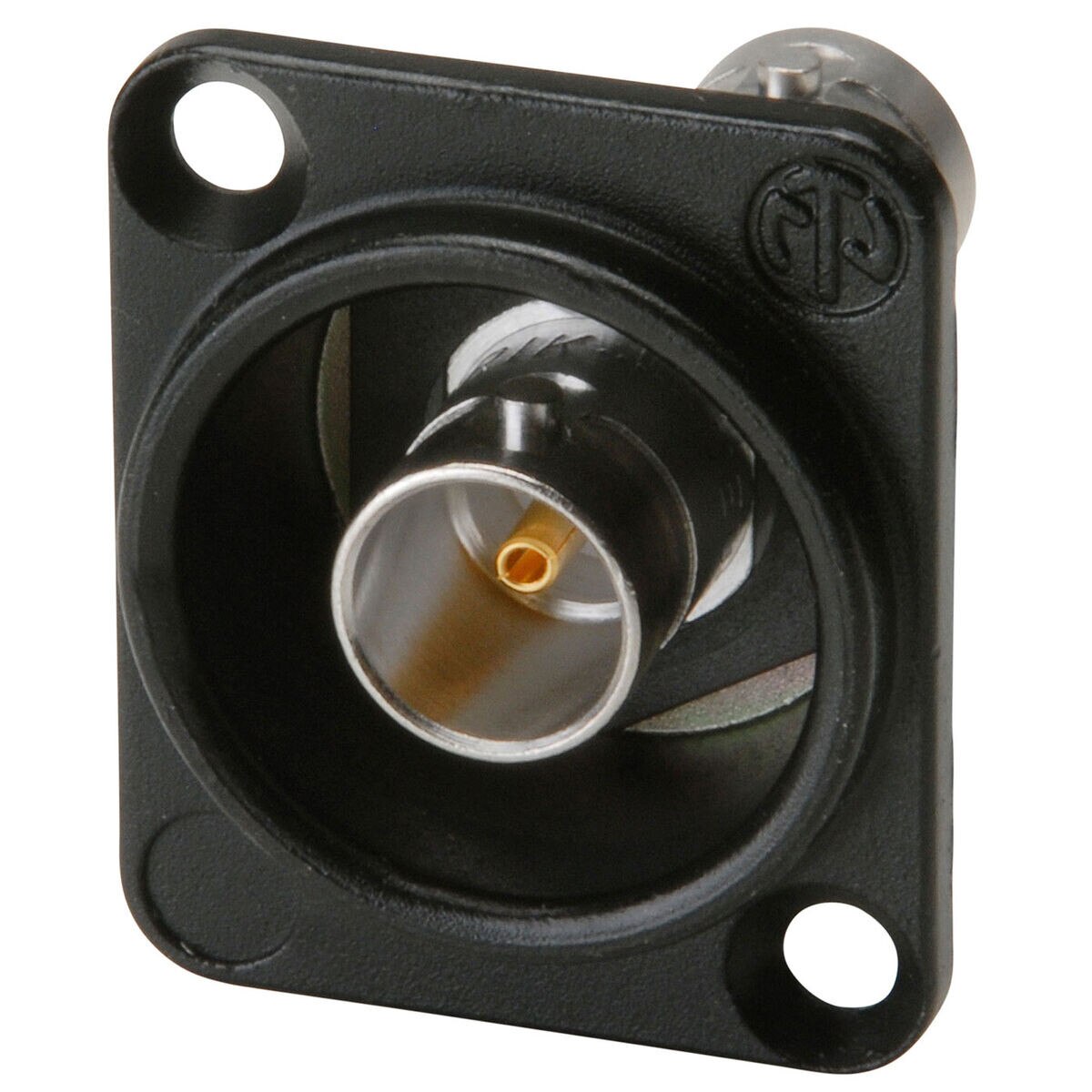 Neutrik NBB75DFIB BNC "D" Feed-Through Isolated Black