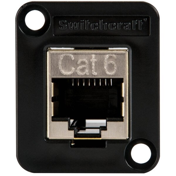 Switchcraft EHRJ45P6S EH Series RJ45 Cat 6 Shielded Feed Through Connector