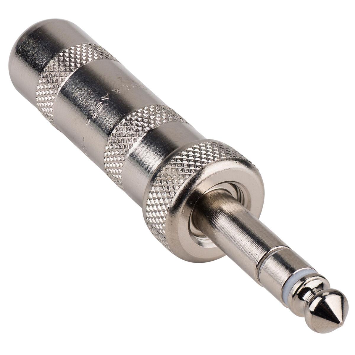 Switchcraft 298 1/4" Stereo Locking Cable Mount Male Plug with Solder Lugs